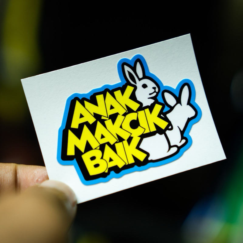 STICKER ANAK MAKCIK BAIK | STICKER MOTOR | STICKER KERETA | Shopee Malaysia
