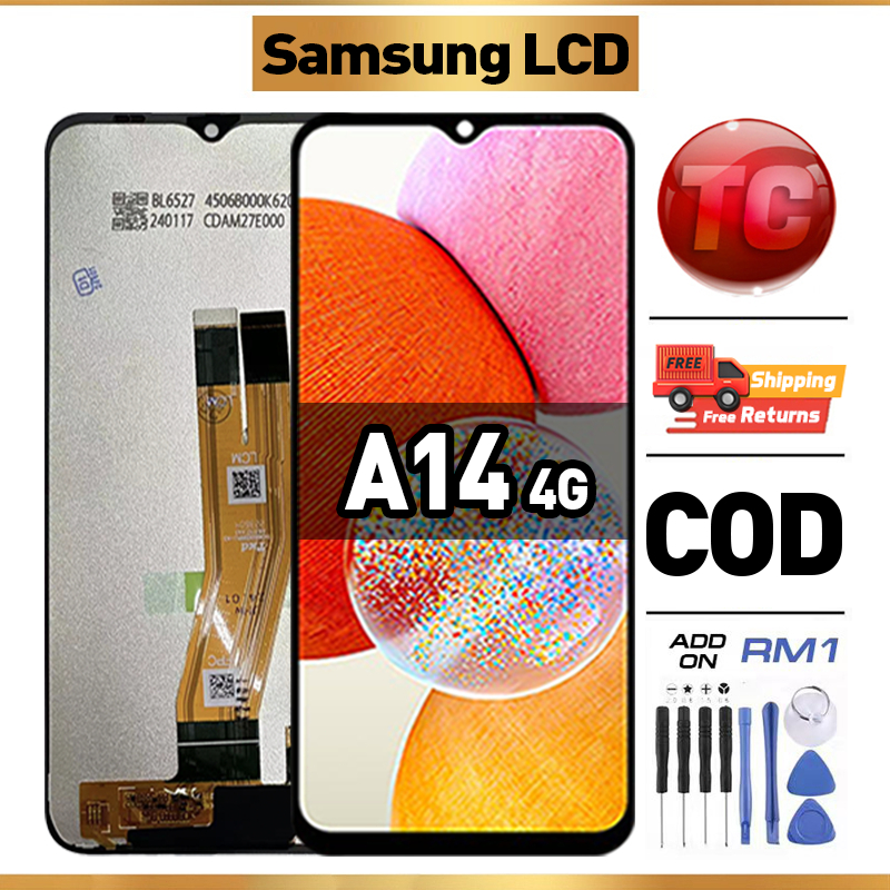 LCD SAMSUNG A14 4G A145F Compatible For Original Glass Touch Screen ...