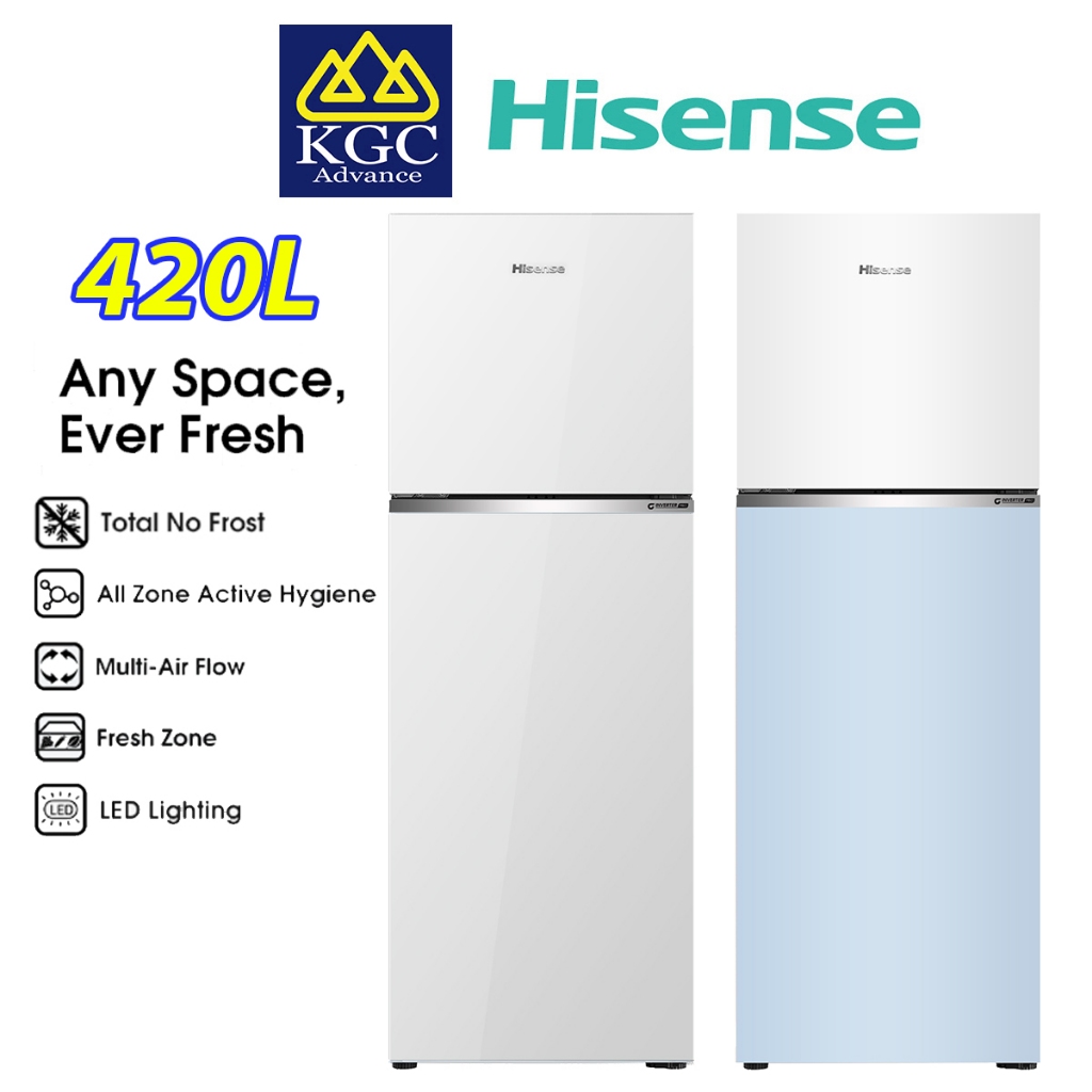 [Free Shipping] Hisense 2 Door Inverter Fridge 420L Refrigerator ...