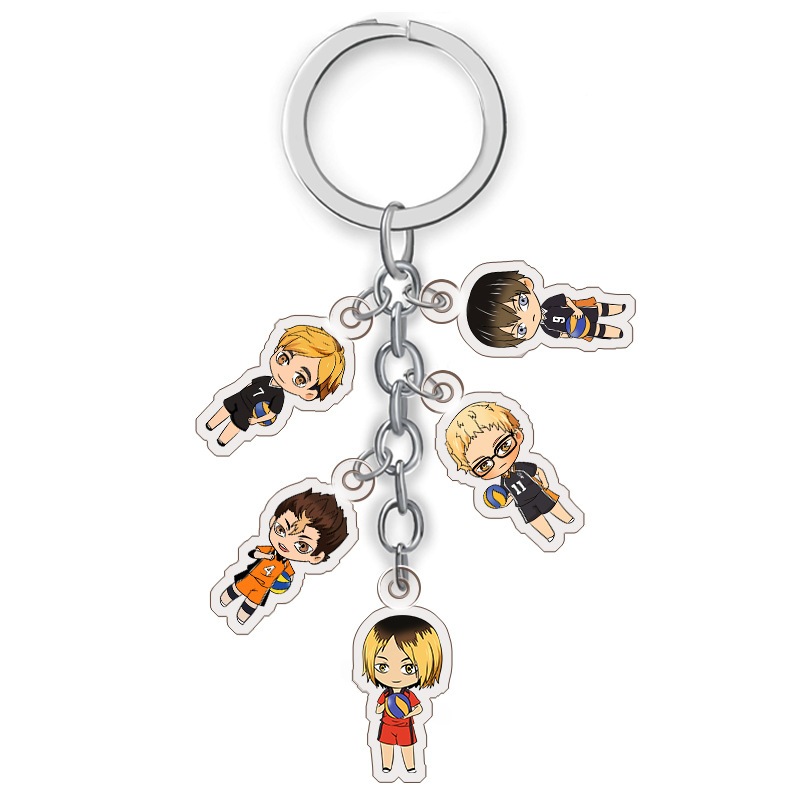 [Ready Stock] Haikyuu Keychain Anime Acrylic Keychains Souvenirs Hinata ...