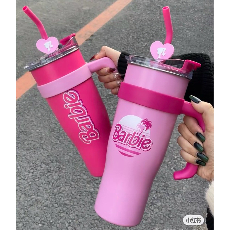 [Ready Stock] MINISO Barbie Stainless Steel Big Cup Tumbler 1600ml ...