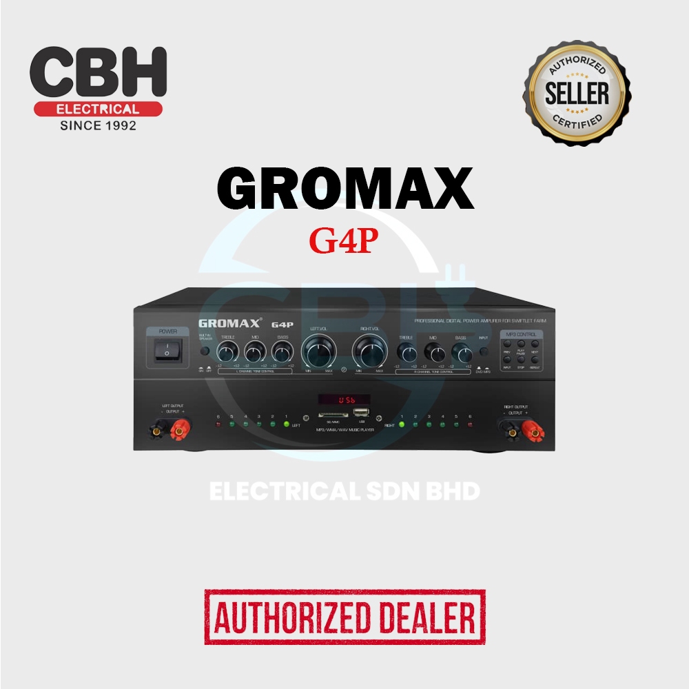 GROMAX Digital Professional Amplifier Swiftlet Farm G4P | Shopee Malaysia