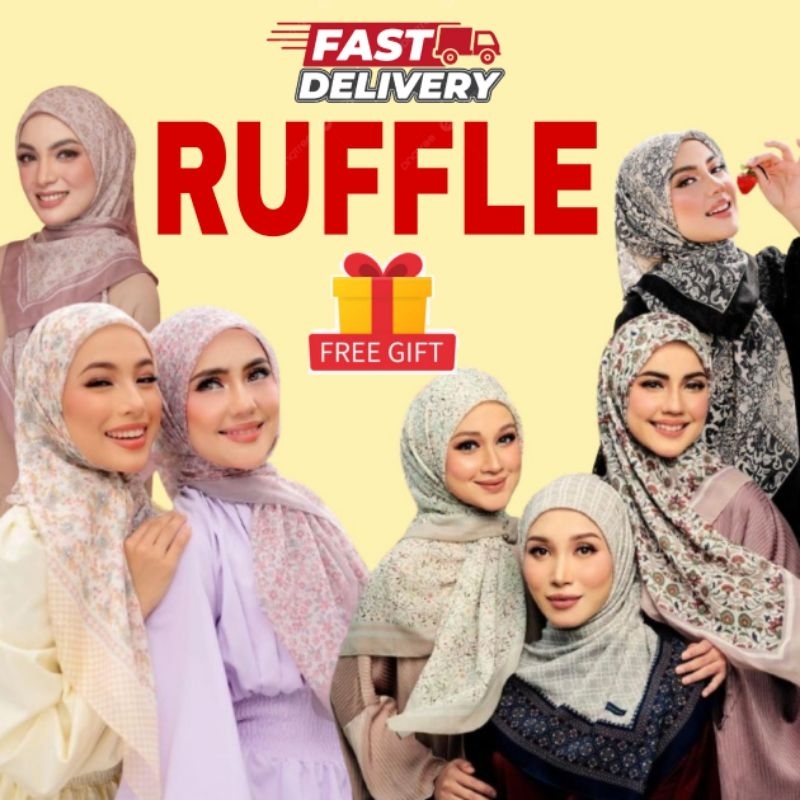 💥TUDUNG RUFFLE MERAKI | VINTAGE GARDEN | RAWDAH | MALIKA EDITION ...