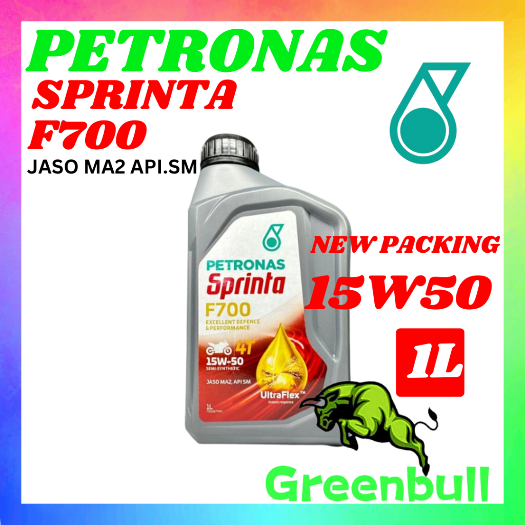 PETRONAS Sprinta F700 15W-50 4T Semi Synthetic Engine Oil Minyak Hitam ...