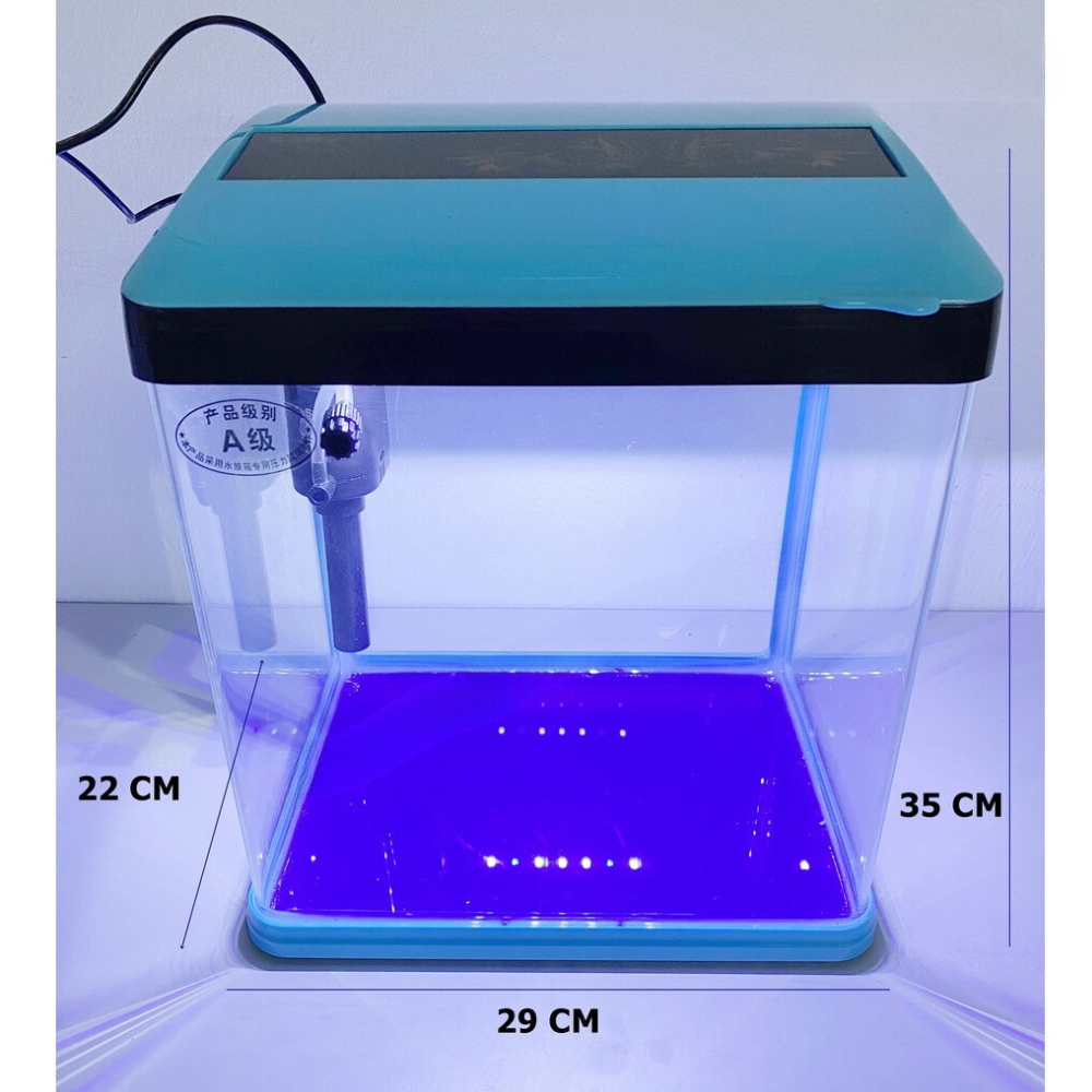 SOBO Mini Aquarium Fish Tank T-240F T-290F T-820F Set Pump Filter LED ...