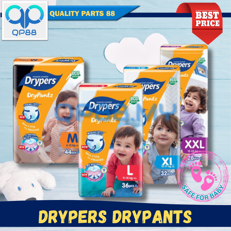 DRYPERS Dry Pants Diapers | Shopee Malaysia