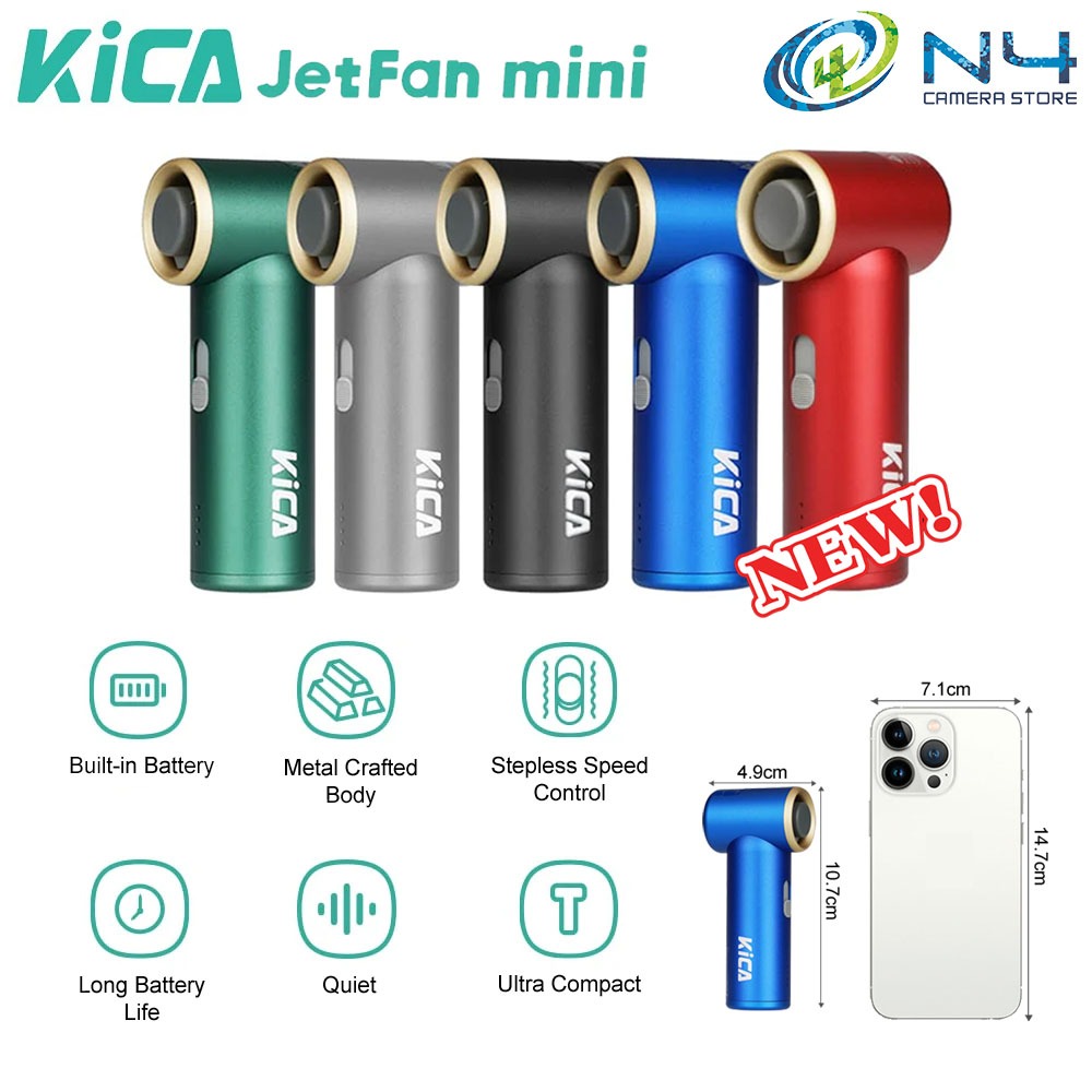 KICA Jetfan Mini Portable Mini Fan Pocket Air Blower Electric Turbo Fan ...