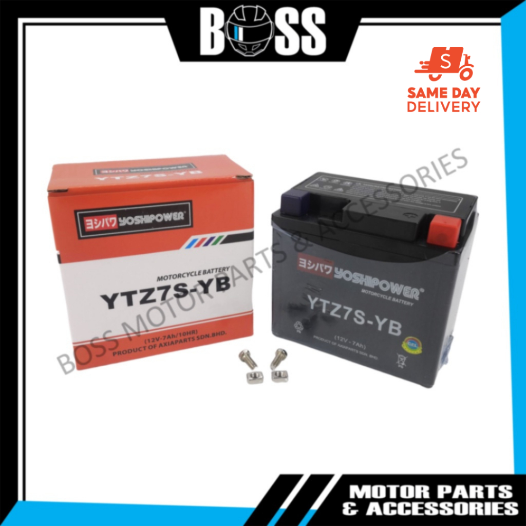 [YOSHIPOWER] YTZ7S SEALED Motorcycle Battery Bateri Motor HONDA RSX ...