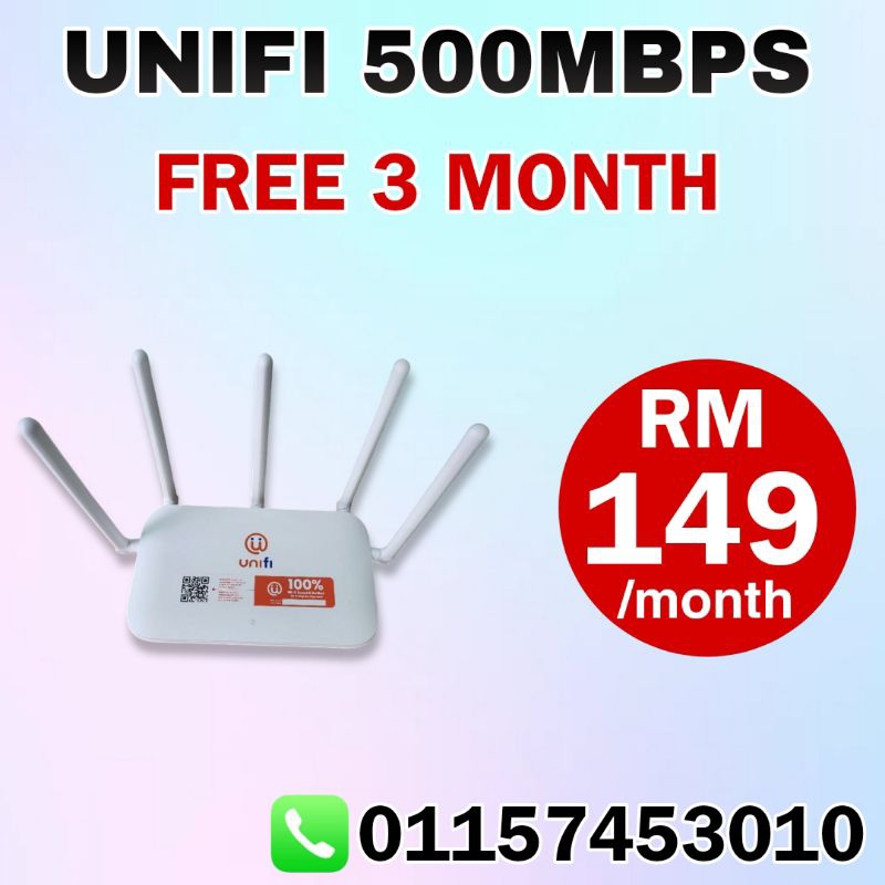 Unifi 500Mbps (Free 3 Month) | Shopee Malaysia