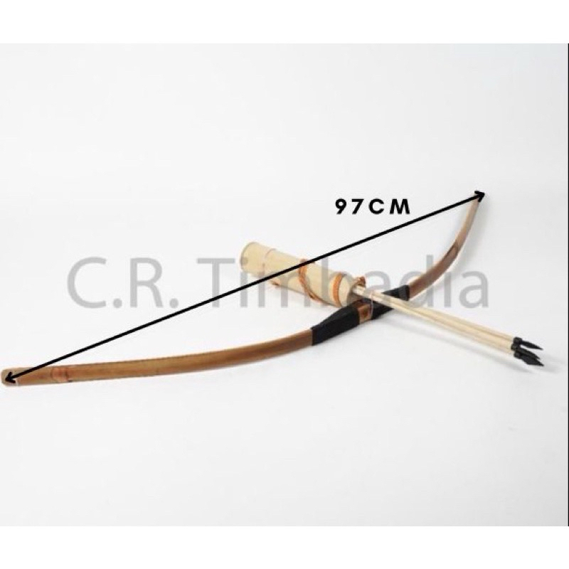 Panah Tabung / Bamboo Bow & Arrow / Anak Panah Getah / Mainan Kanak ...