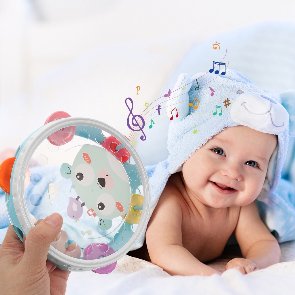Baby Musical Tambourine Cartoon Clapping Tambourine or Rebana Kids ...