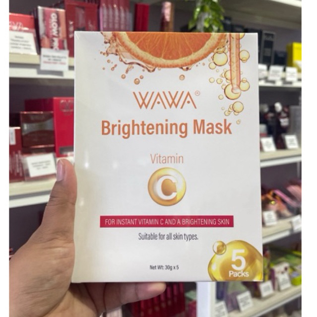 WAWA COSMETICS Facial Mask Brightening Vitamin C Skin | Shopee Malaysia