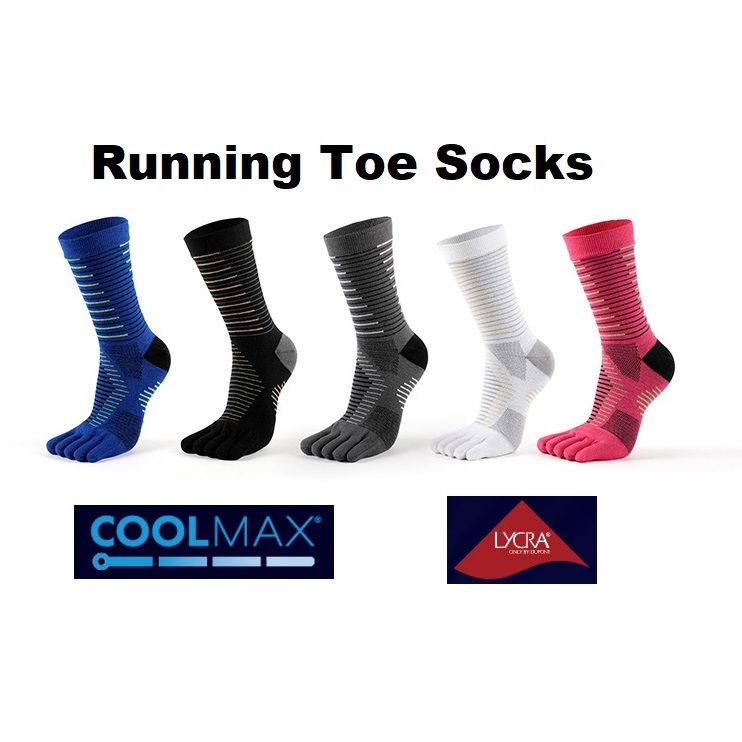 MK Running Toe Socks Quick Drying Breathable Quarter Cut Hiking Cycling ...