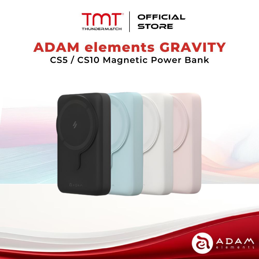 ADAM elements GRAVITY CS5 / CS10 Magnetic Power Bank | Shopee Malaysia