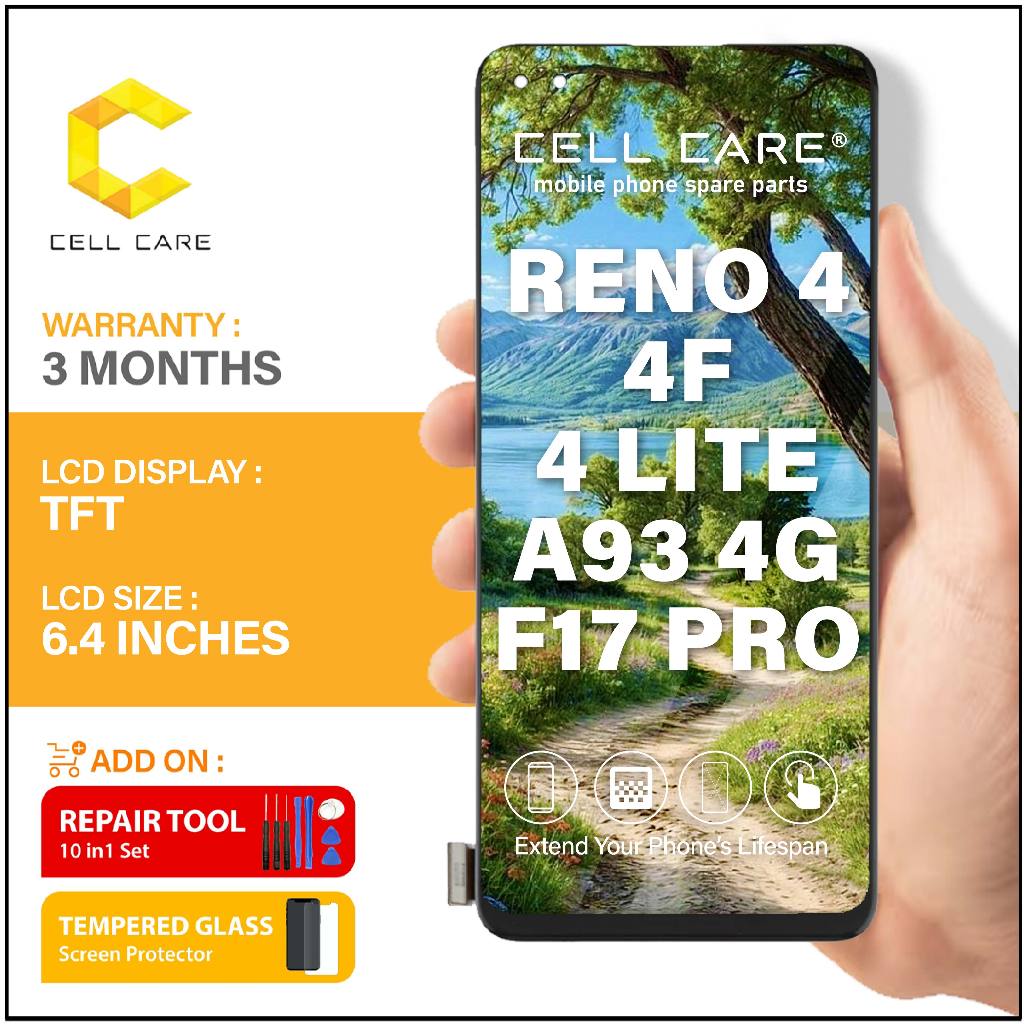 OLED LCD SCREEN Compatible For RENO 4 4G / RENO 4 5G / RENO 4F / RENO 4 ...