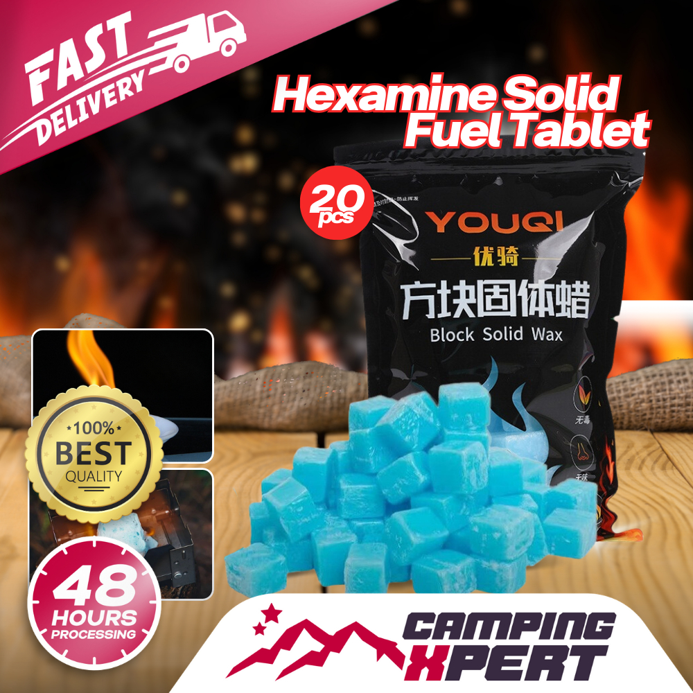 20pcs Solid Fuel Tablet Alcohol Hexamine Solid Cube Fire Starter ...