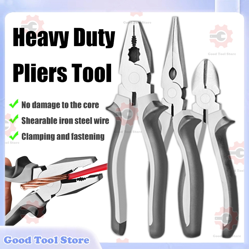 Combination Plier Long Nose Plier Needle Nose Plier Wire Cutter Playar Muncung Tirus Pemotong ...