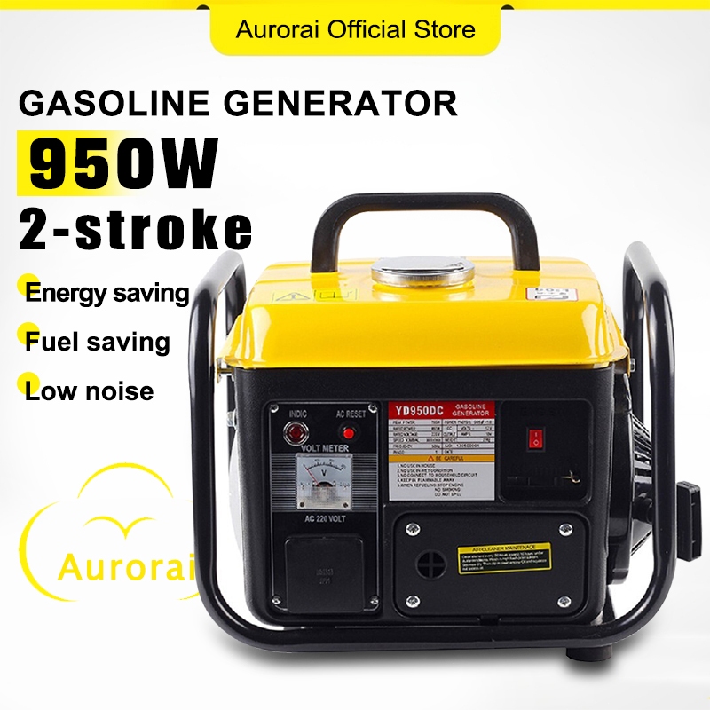 Portable Gasoline Generator Set 950W Household Outdoor 2-stroke ...