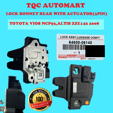 Toyota vios ncp93 altis zze142 2008 rear bonnet lock boot lock bornet ...