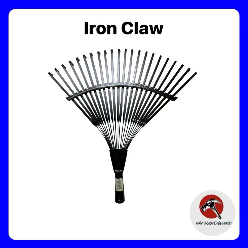 [Buatan Malaysia 🇲🇾 ]BLACK GARDENING IRON RAKE CRAWLER CLAW CAKAR BESI ...