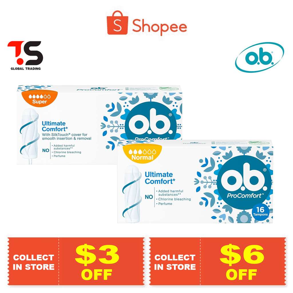O.B. Pro Comfort Tampon 16pcs (Normal / Super) | Shopee Malaysia