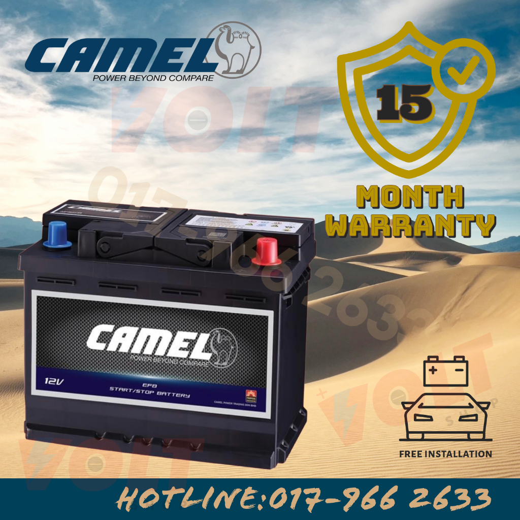 CAMEL EFB M42L Car Battery for Perodua Aruz, Bezza, Myvi (ECO IDLE ...