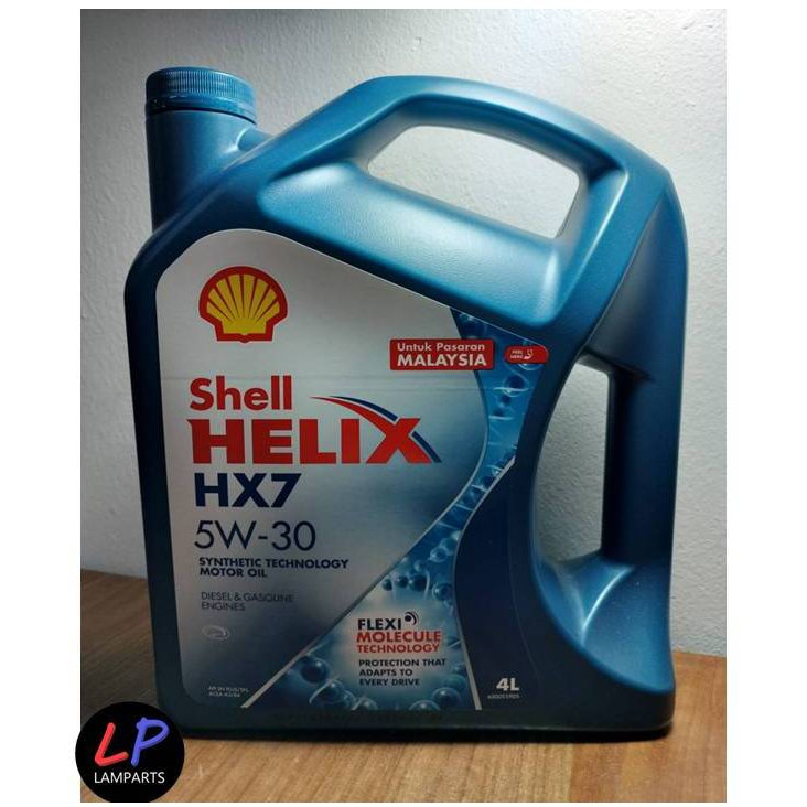 SHELL HELIX HX7 5W-30 SYNTHETIC TECHNOLOGY MOTOR OIL 4L | Shopee Malaysia