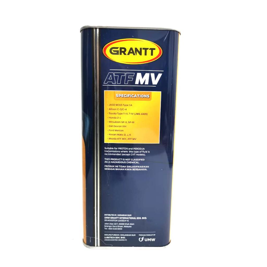 GRANTT ATF MULTI VEHICLE & SP-III TRANSMISSION FLUID 4L | Shopee Malaysia