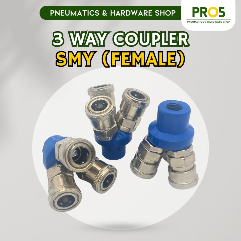 SMY 3 Way Pneumatic Air Quick Connecting Female Coupler Pneumatic Air ...