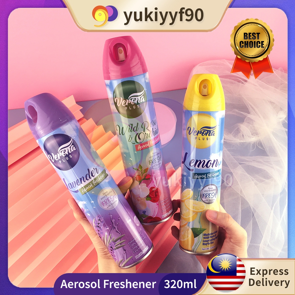 【24PCS】Verona Plus Aerosol Air Freshener Spray 320ml Pewangi Rumah ...