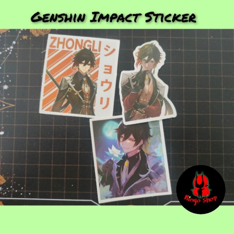 🇲🇾 Ready Stock 🆕 Genshin Impact Sticker 🔥 ZhongLi + Qiqi + Keqing ...