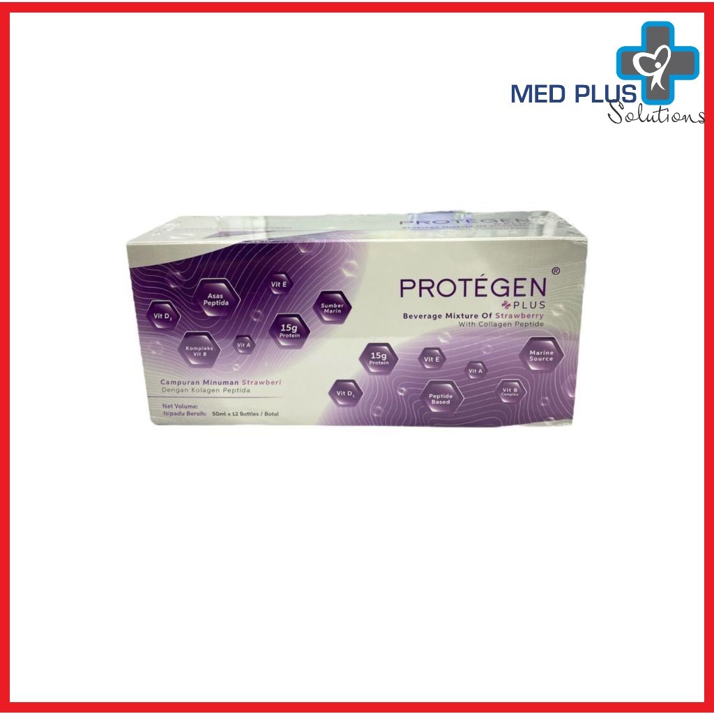 Protegen Plus Beverage Mixture of Strawberry (With collagen Peptide ...