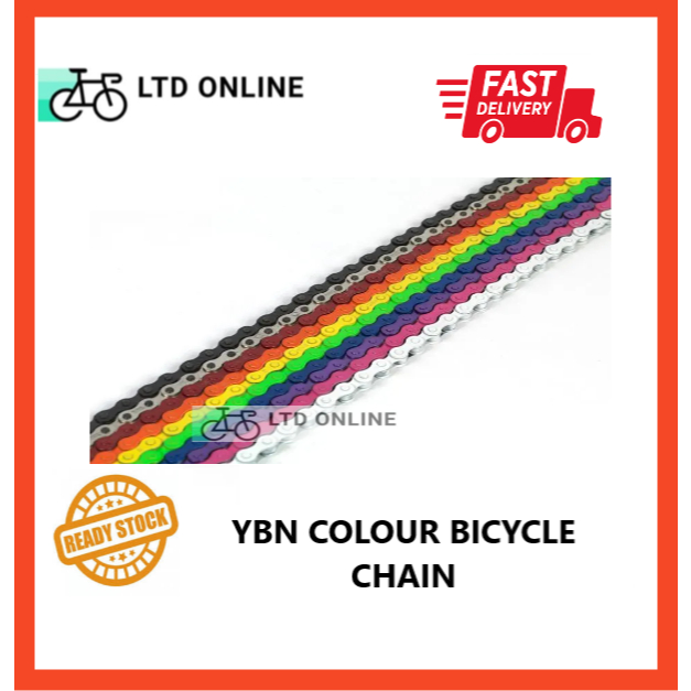 YBN Colour Bicycle Chain Rantai Basikal Warna Fixie BMX Single Speed ...