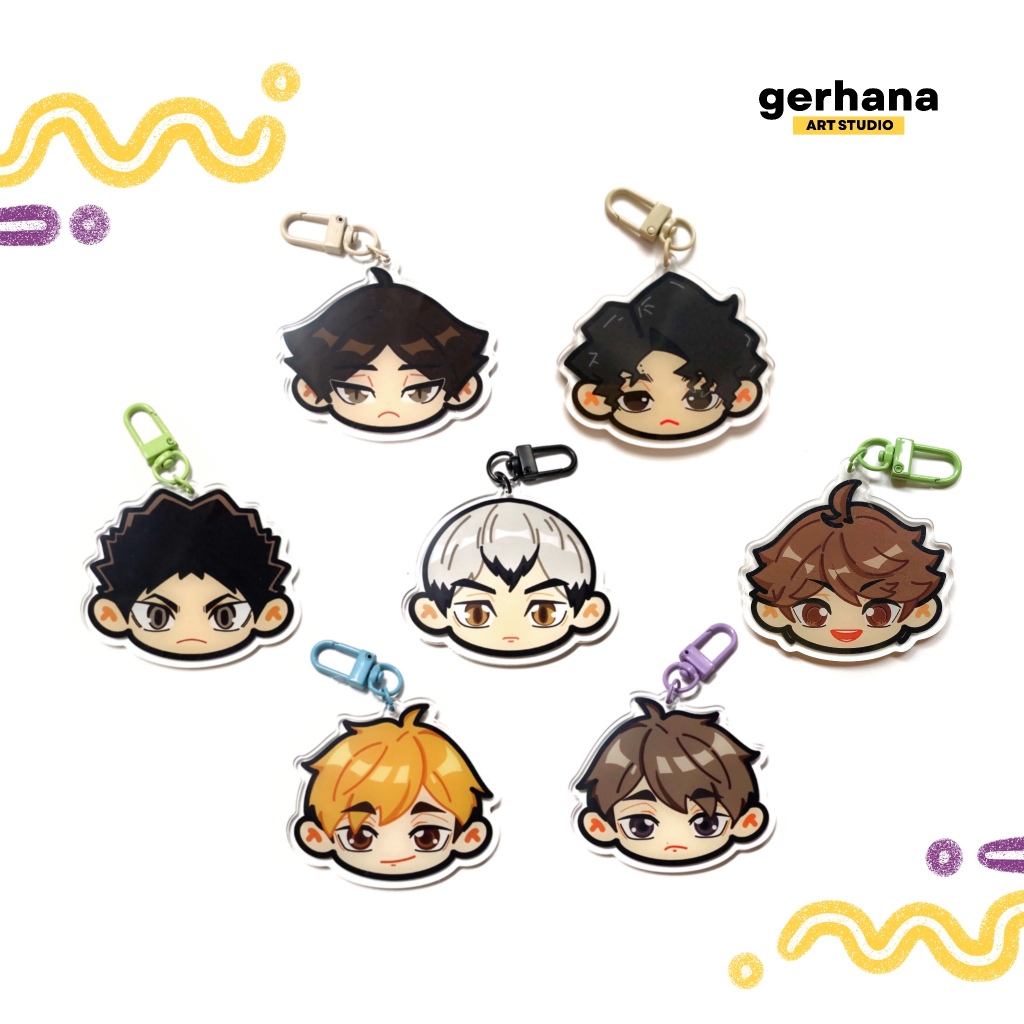 Haikyuu!! Aoba Johsai Inarizaki & Itachiyama Acrylic Keychain | Oikawa ...