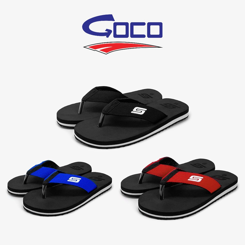 GOCO Men Fashion Beach Flip Flop Flipper Slipper Good Quality Non-slip ...