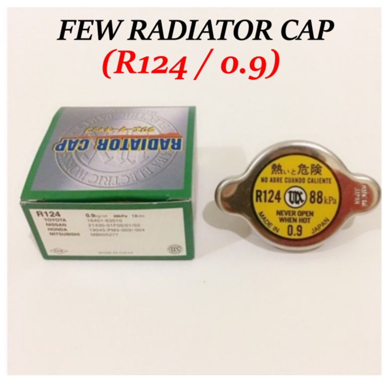 R124 FEW RADIATOR CAP PROTON SAGA 12V ISWARA MYVI 1.3 AE80 AE92 0.9KG ...