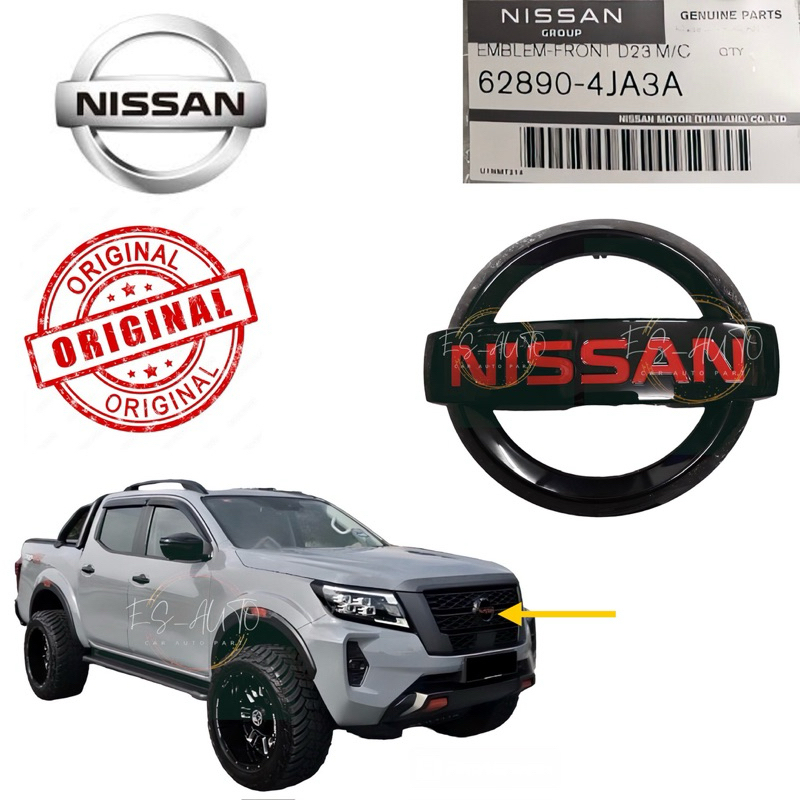 *Original Nissan D23t Navara Np300 (Pro-4X) 2021 Front/Depan Radiator Grille Salong Logo Mark ...