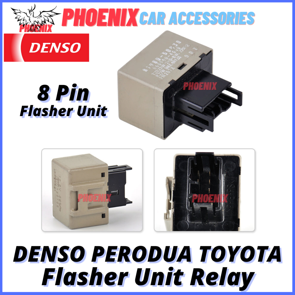 DENSO ★ Original 12V 8 Pin FLASHER UNIT Relay | SIGNAL | PERODUA TOYOTA ...