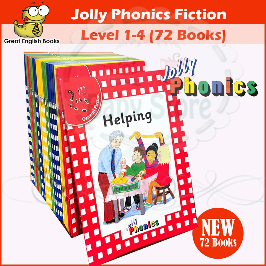 Jolly Phonics Readers, Complete Set Level 1 - 4 (72 Books) | Shopee ...