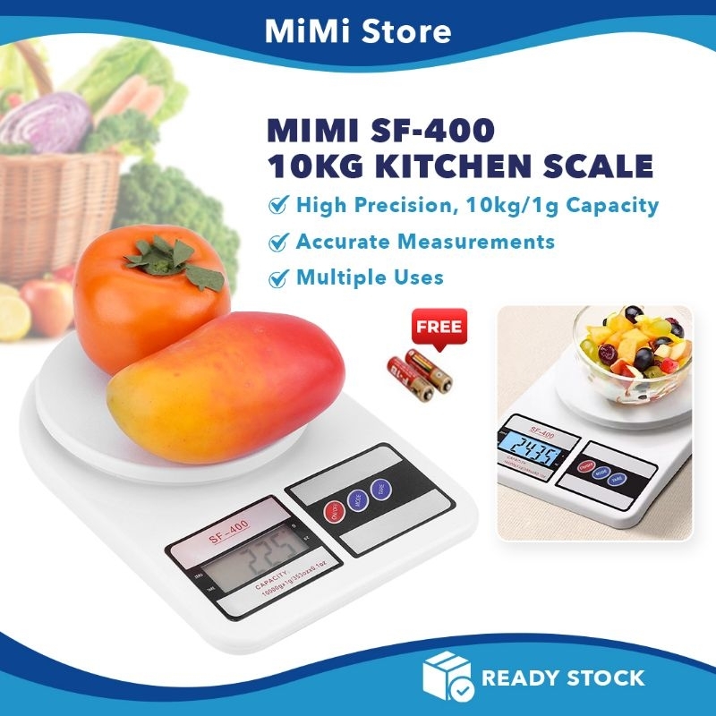MiMi SF-400 10Kg LCD Screen Digital Display Electronic Kitchen Food ...