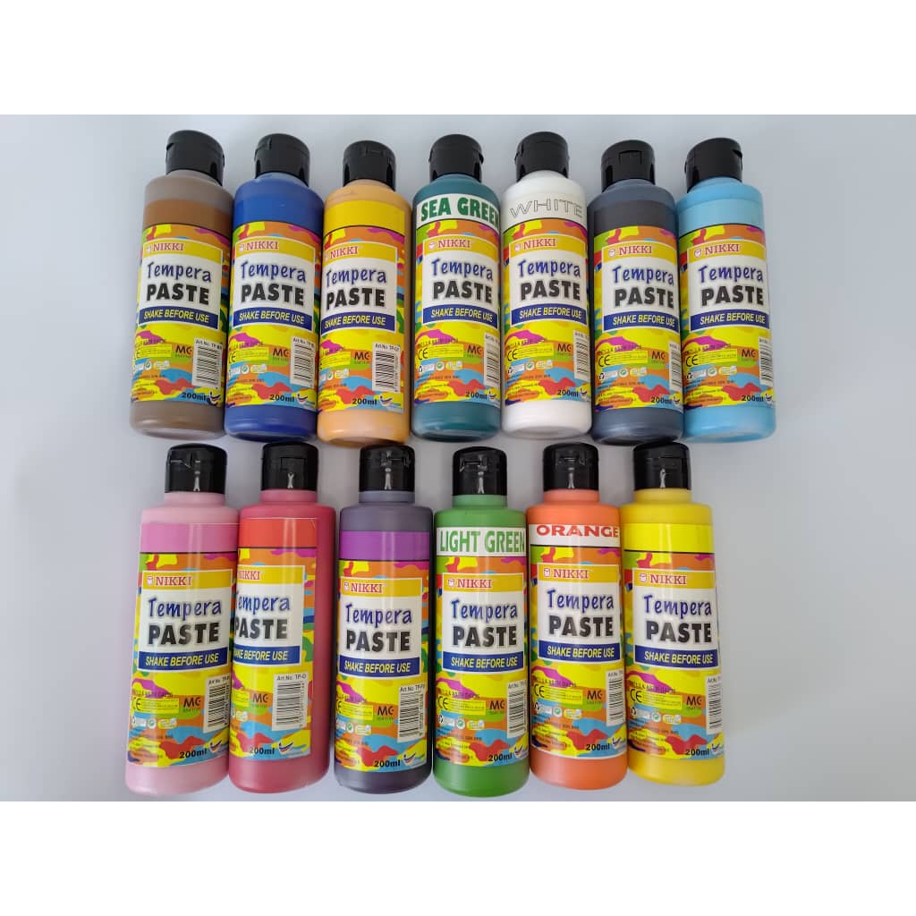 Nikki Tempera Poster Water Colour Paste 200ml - TP-PU | Shopee Malaysia