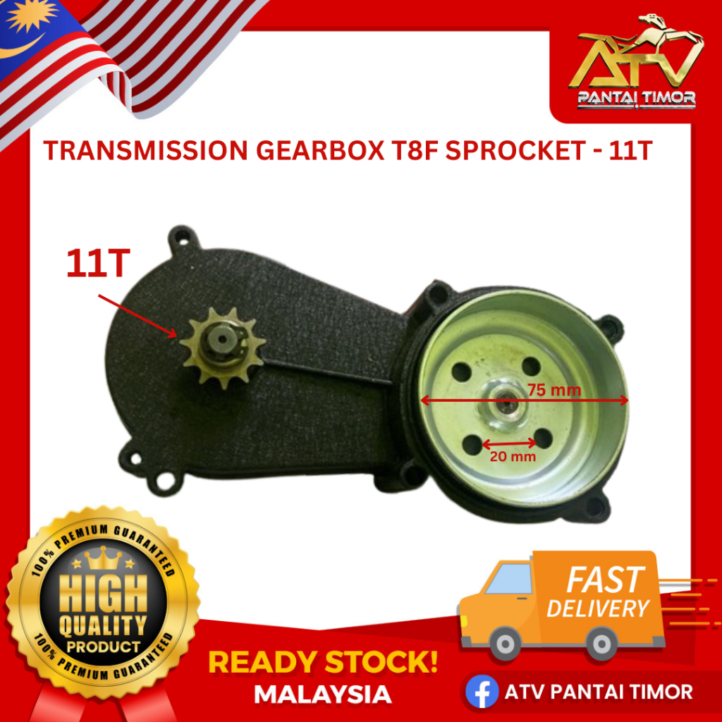 🔥LOCAL READY STOCK🔥(FOR MINI BIKE DIRT/ MINI ATV) Transmission Gearbox T8F 11T Sprocket Clutch ...