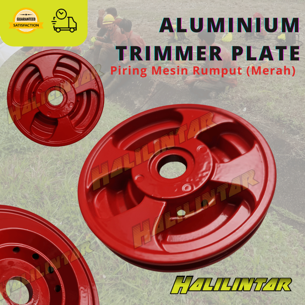 Trimmer head aluminium steel plate piring mesin potong rumput merah ...