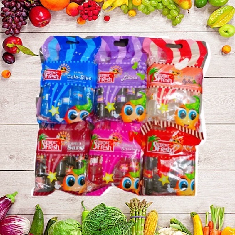 Summer Fresh Drink Pop 10x85ml (Cola Blue, Libina, Lychee, Cola ...