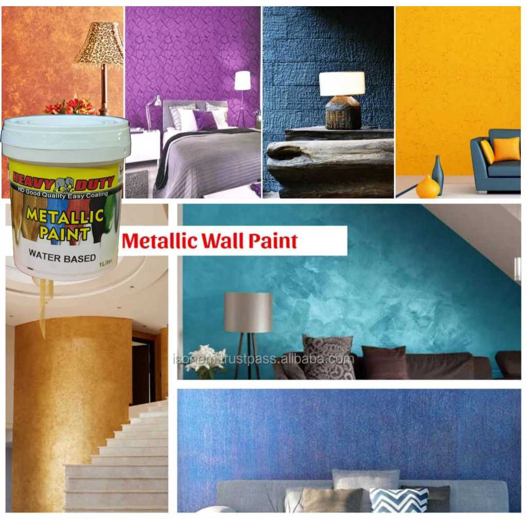 300ML ( Metallic Paint Water Base ) HEAVY DUTY / for wall / wood ...