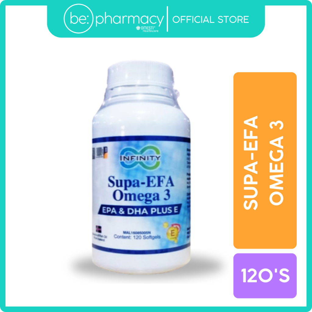 Infinity Supa-EFA Omega 3 EPA&DHA Plus Vitamin E 120's | Shopee Malaysia