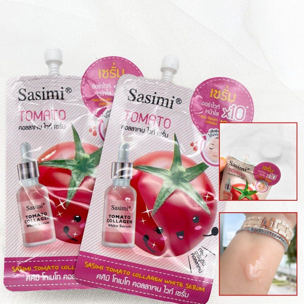 SASIMI TOMATO COLLAGEN WHITE SERUM 10ML ( S-12066 ) | Shopee Malaysia