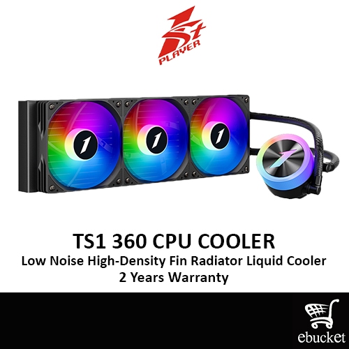 1st Player TS1 360 Low Noise High-Density Fin Radiator Liquid Water AiO ...