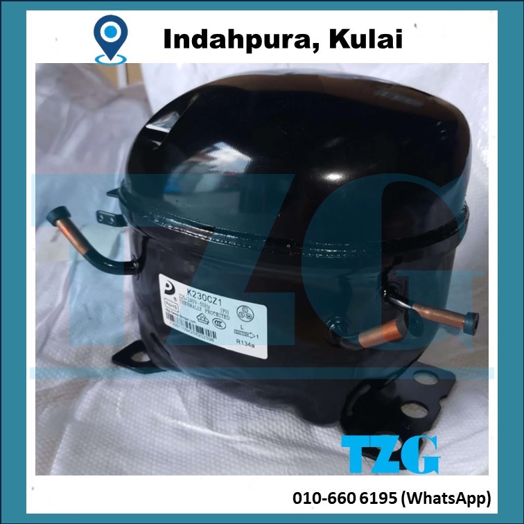 ORIGINAL DONPER (KULAI) K230CZ1 230W (1/4HP+) & R134A REFRIGERATOR COMPRESSOR | Shopee Malaysia