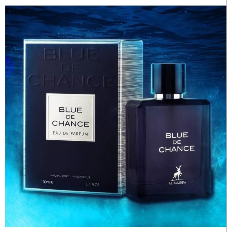 Blue De Chance By Maison Alhambra Men's Eau De Parfum, 100ml | Shopee ...